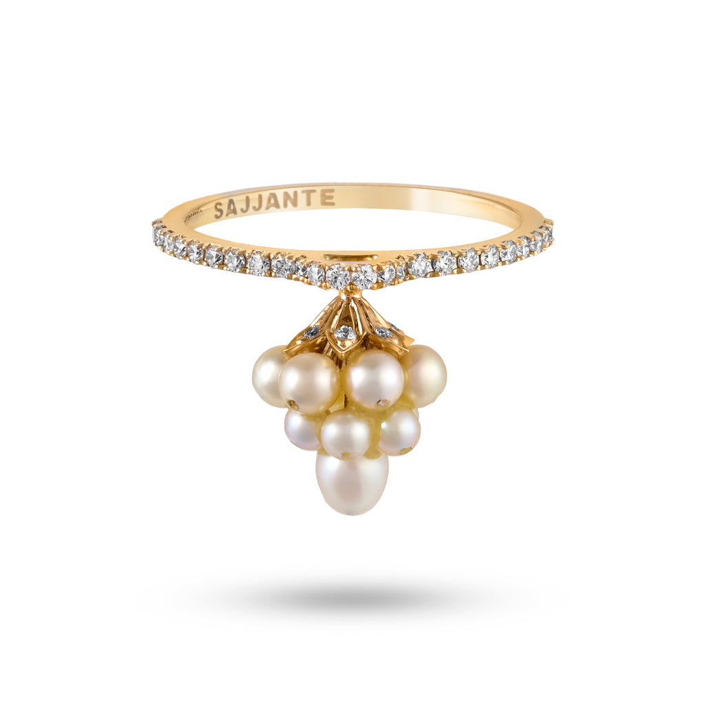 Pearl Single Bloom Ring – sajjante